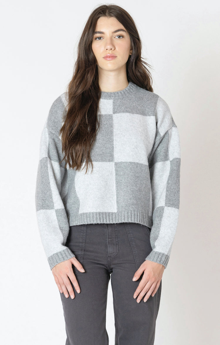 Checker Print Sweater|Dex Style: 2627018D| – Fashionista
