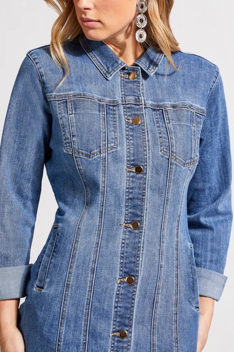 Super Stretch Denim Hourglass Dress | Fashionista